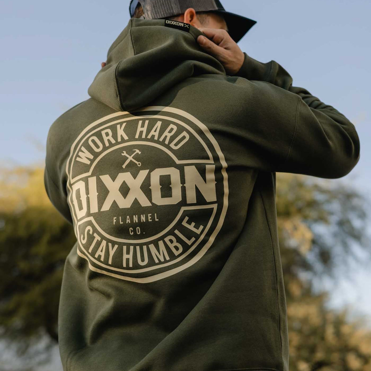 Corpo Pullover Hood - Tan / OD Green – Smashforth