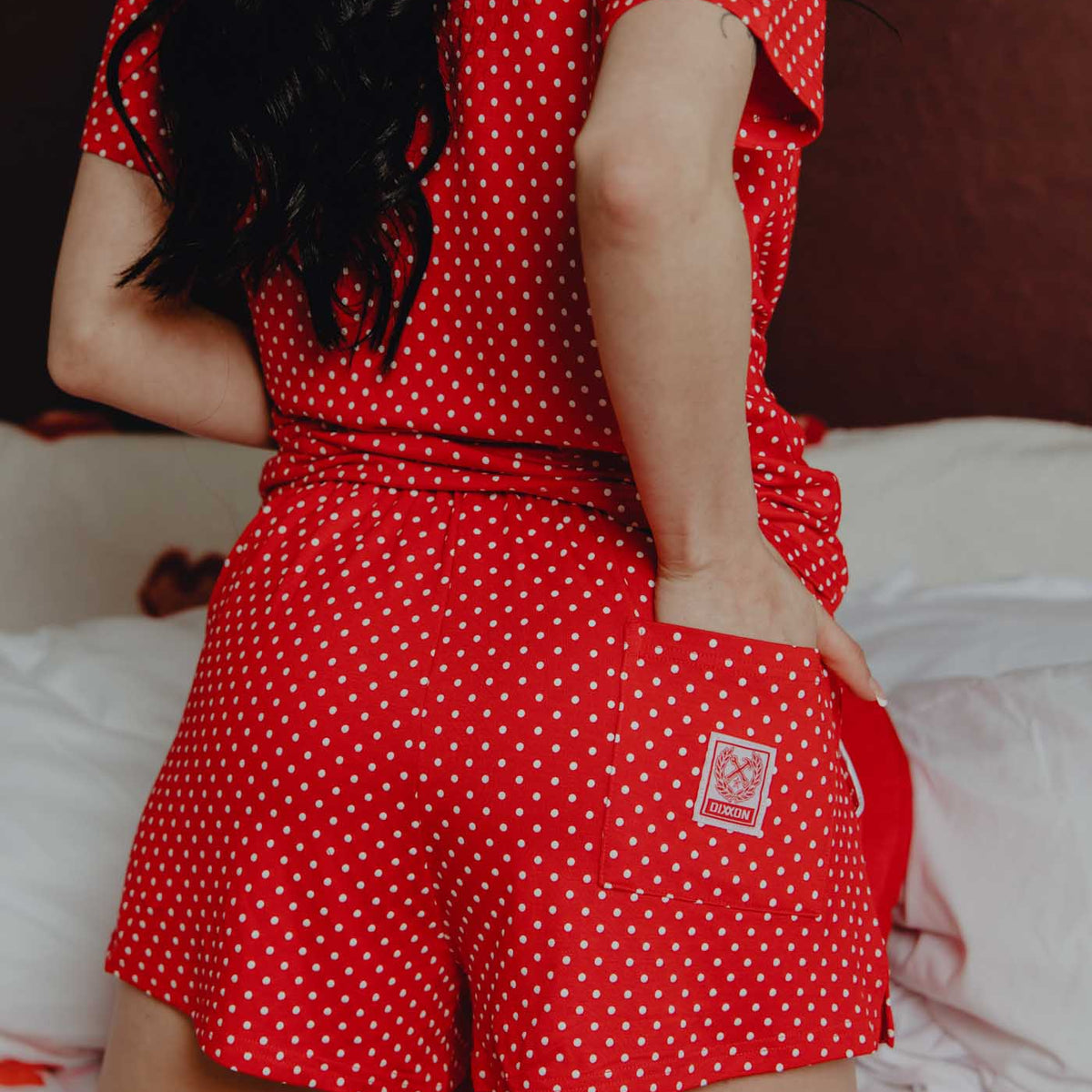 Women's Red Milton Pajama Shorts – Smashforth