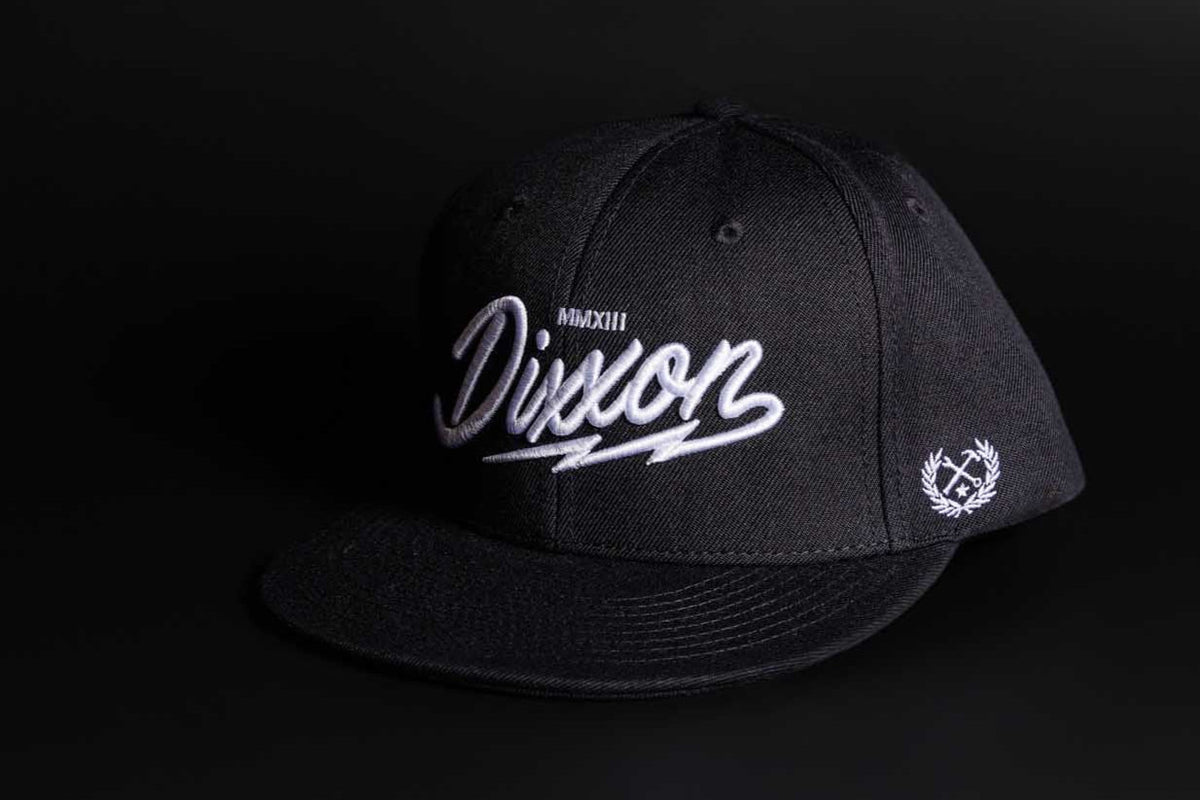 Lightning Script Snapback - White / Black – Smashforth